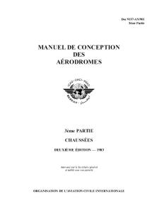 Doc 9157 : Manuel de conception des aérodromes, 3e partie | LIBELaéro